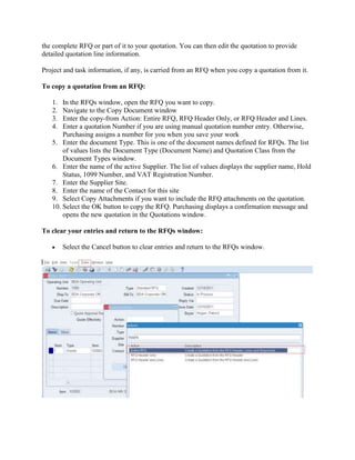 How to create an RFQ | DOCX | Technology & Computing