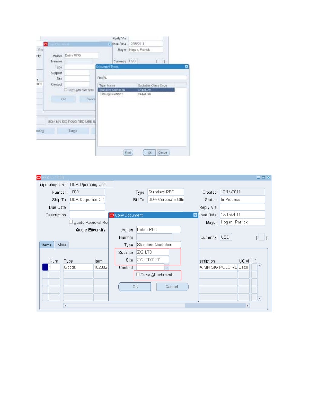 How to create an RFQ