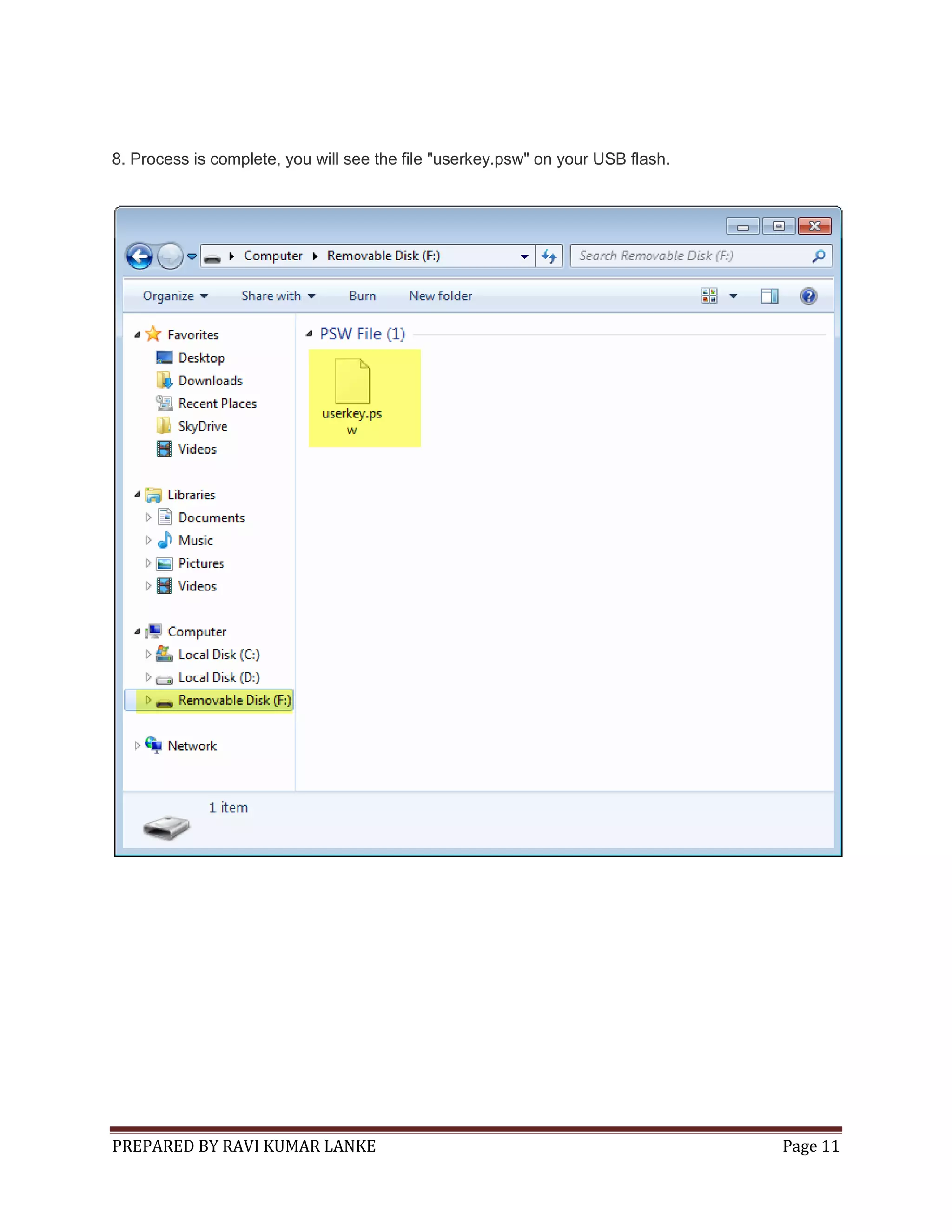 How To Create A Password Reset Disk Windows 7 With Flash Disk Pdf