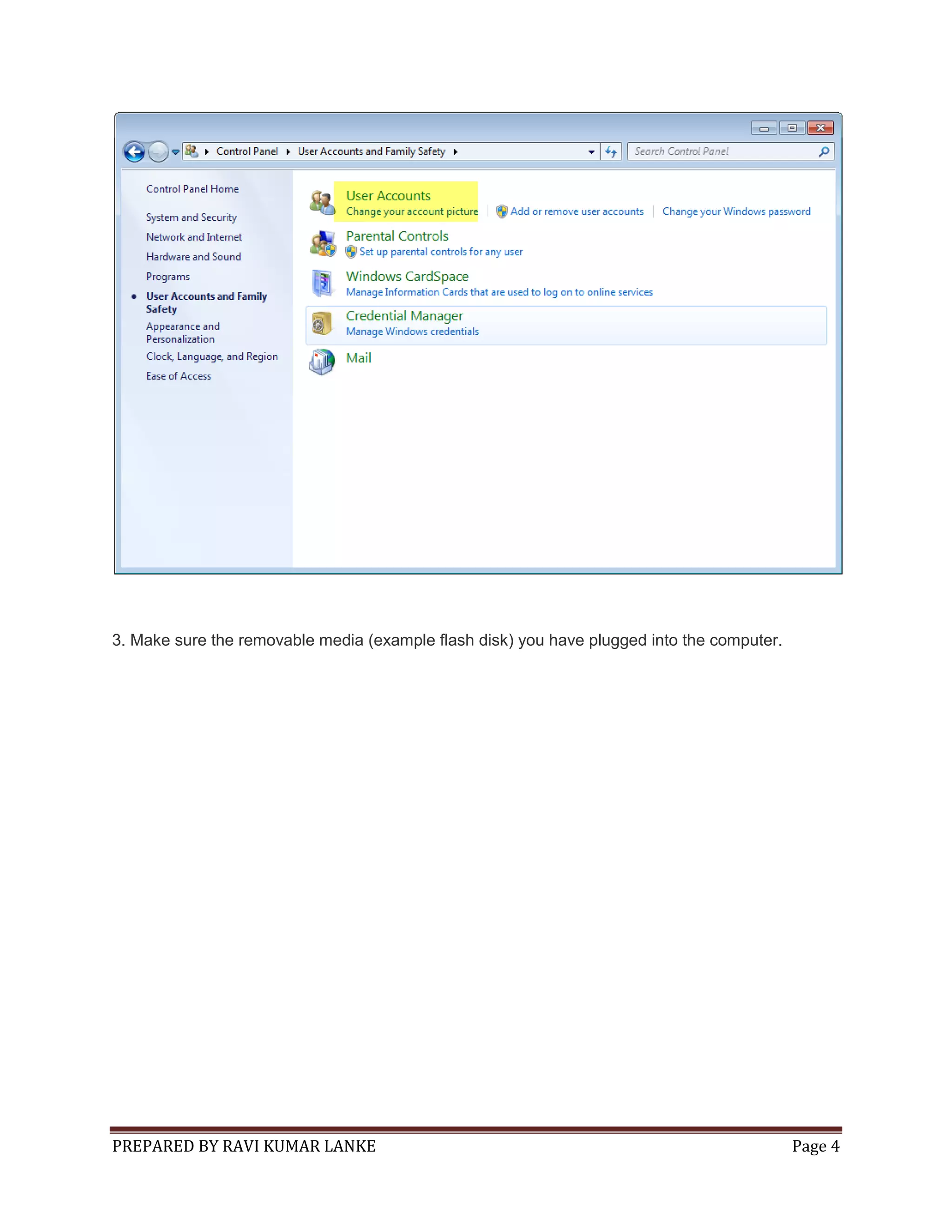 How To Create A Password Reset Disk Windows 7 With Flash Disk Pdf