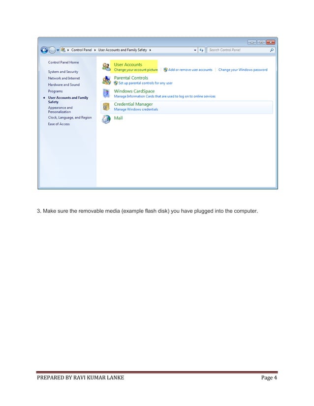 How To Create A Password Reset Disk Windows 7 With Flash Disk Pdf