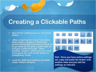 How to create a Pick a Path Story using Powerpoint | PPTX