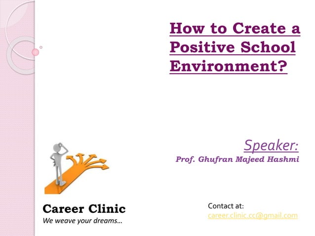 How to create a positive school environment | PPTX