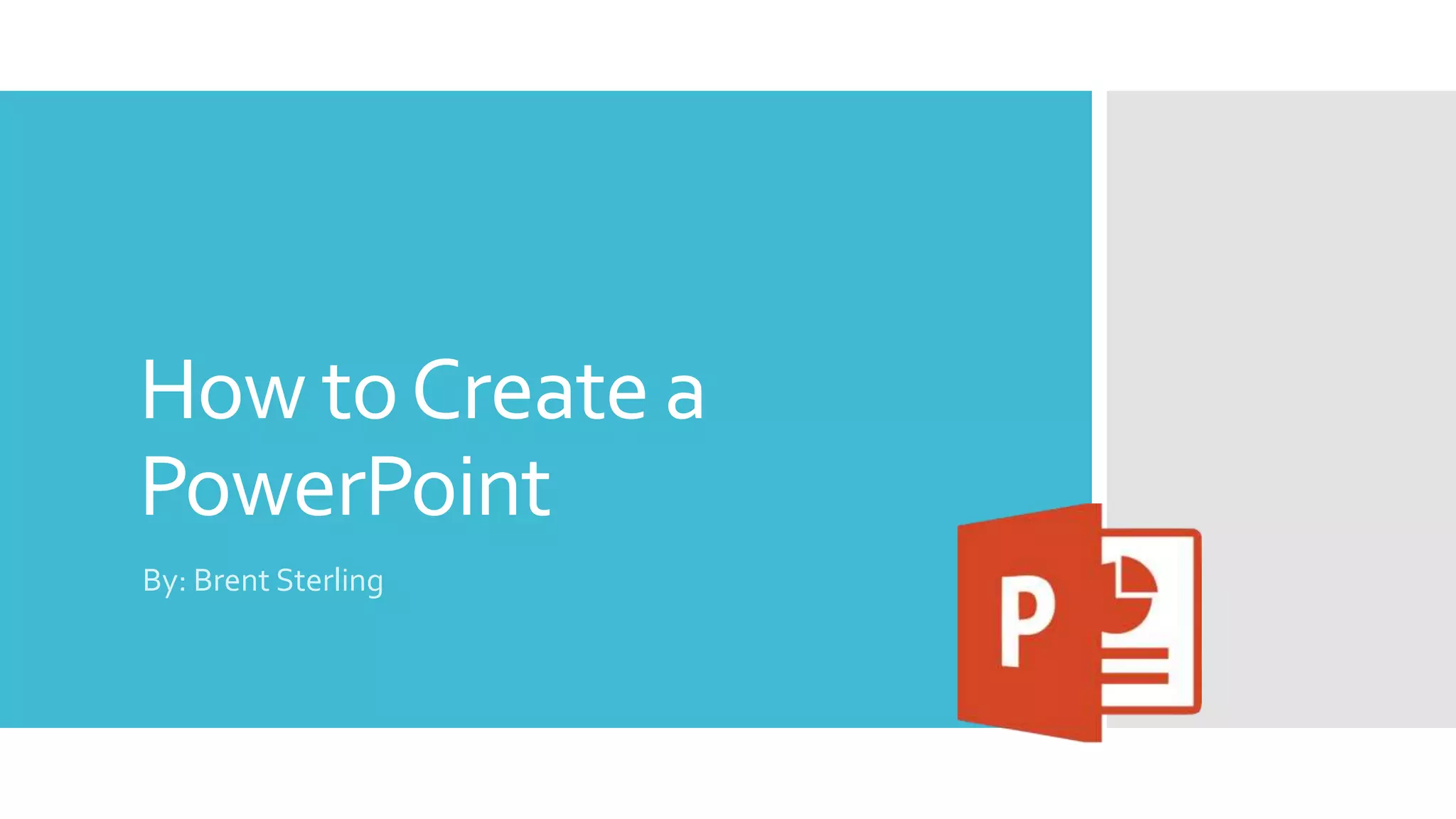 How to create a power point | PPT