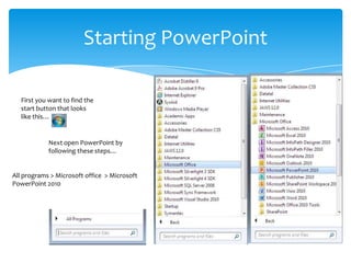 How to create a power point presentation | PPTX | Desktop Publishing ...