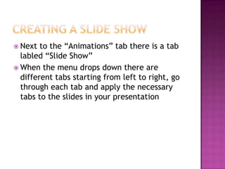 How to create a power point presentation | PPTX | Desktop Publishing ...