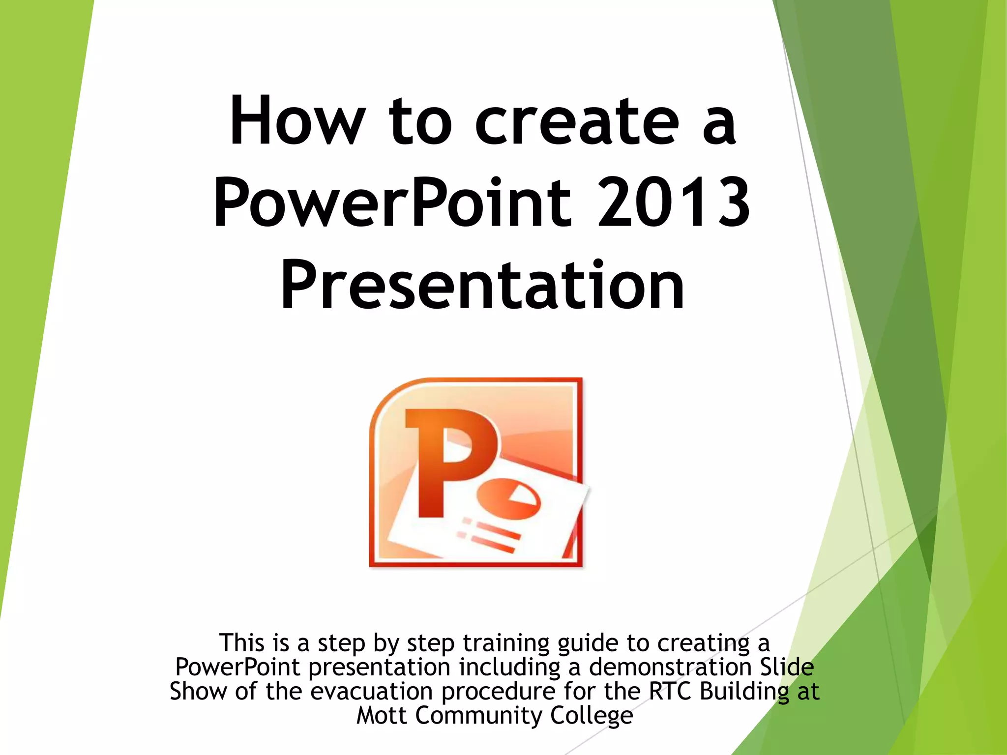 How to create a power point presentation | PPT