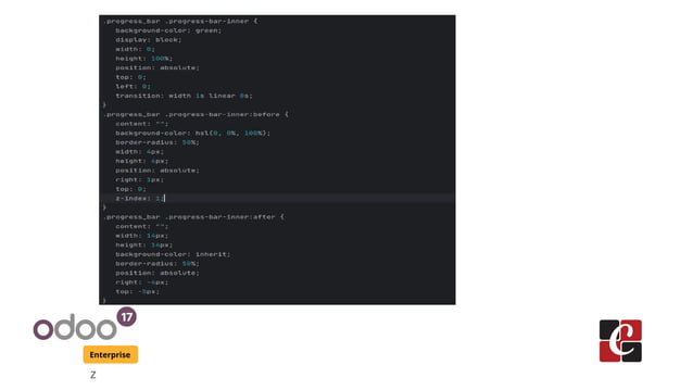 How to Create a Progress Bar in Odoo 17 - Odoo 17 Slides | PPTX | Web Development | Internet