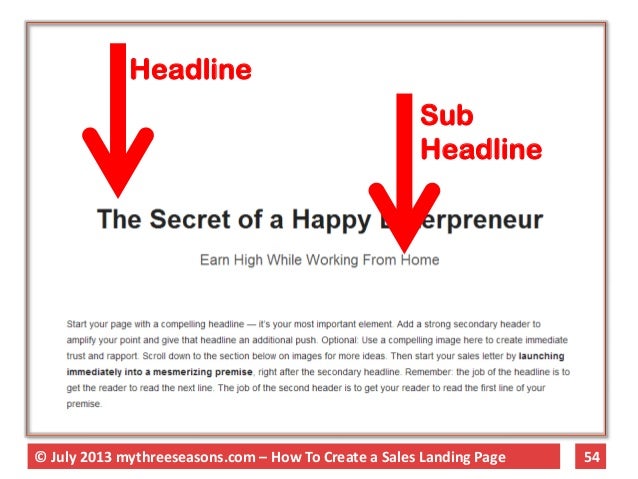 How To Create A Sales Landing Page