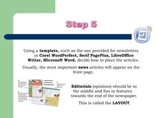 How to create a scool newspaper | PPT