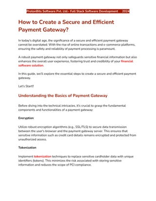 How to Create a Secure and Efficient Payment Gateway.pdf