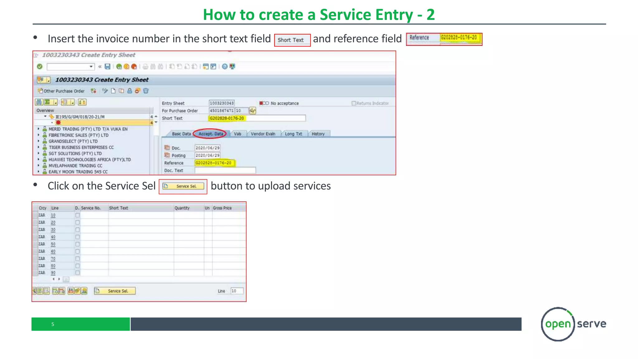 HOW TO CREATE A SERVICE ENTRY ML81N TRAINING SLIDE PACK.pptx