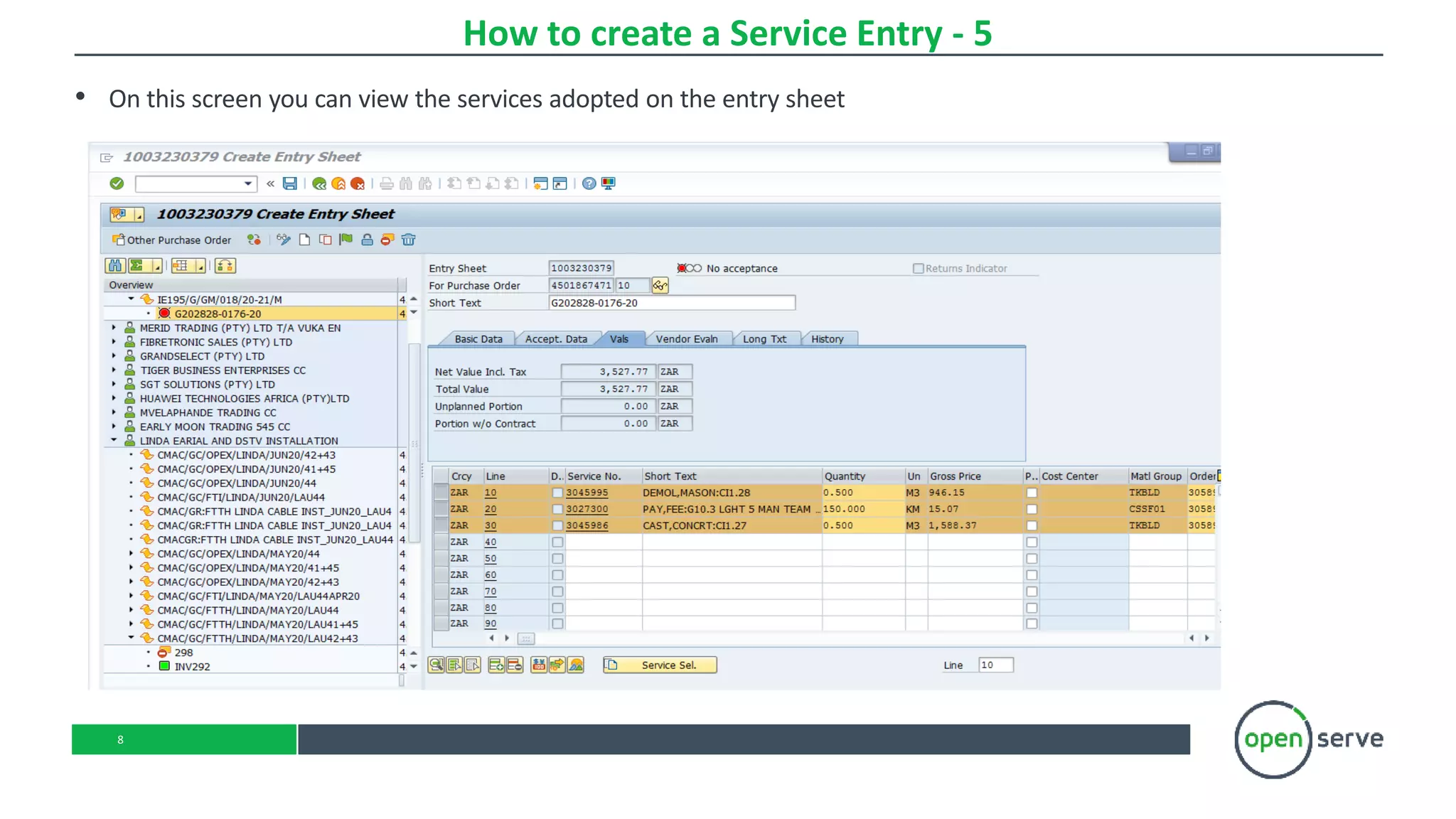 HOW TO CREATE A SERVICE ENTRY ML81N TRAINING SLIDE PACK.pptx