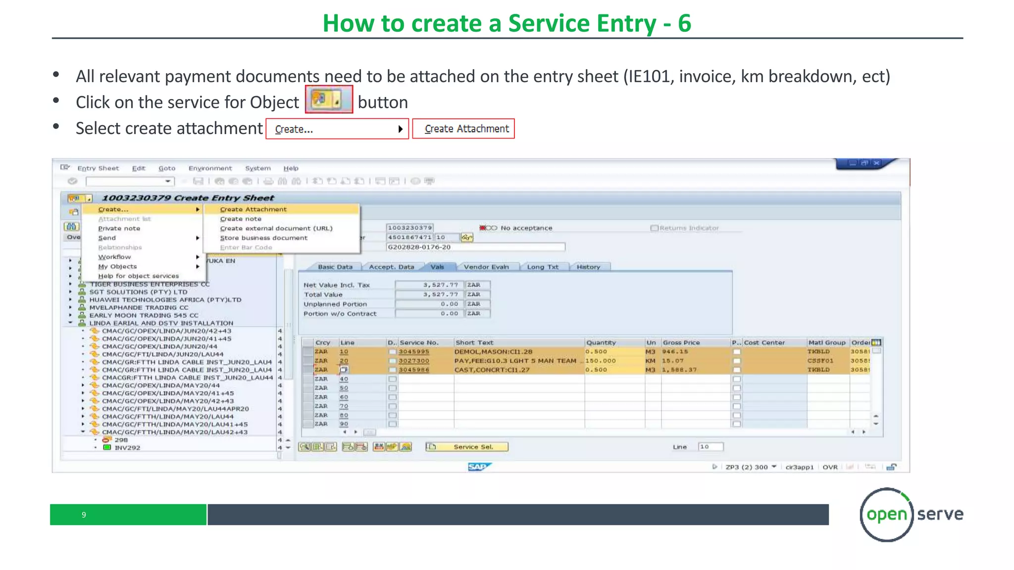 HOW TO CREATE A SERVICE ENTRY ML81N TRAINING SLIDE PACK.pptx