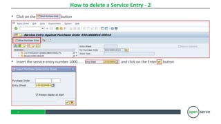 HOW TO CREATE A SERVICE ENTRY ML81N TRAINING SLIDE PACK.pptx