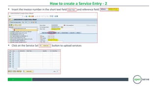 HOW TO CREATE A SERVICE ENTRY ML81N TRAINING SLIDE PACK.pptx