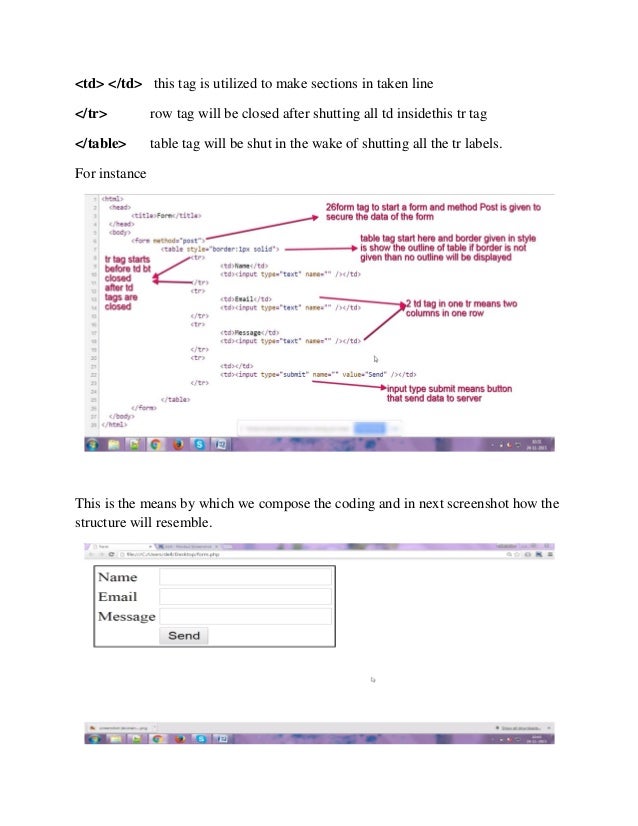 How to create a simple form in php