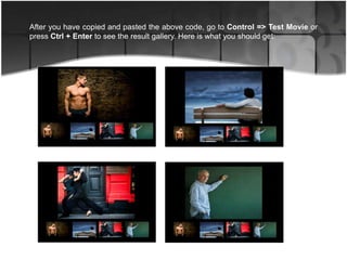 How to create a simple image gallery in flash cs5 | PPTX | Computer Animation | Computer ...