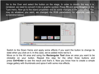 How to create a simple image gallery in flash cs5 | PPTX | Computer Animation | Computer ...