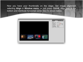 How to create a simple image gallery in flash cs5 | PPTX | Computer Animation | Computer ...