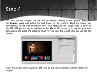 How to create a simple image gallery in flash cs5 | PPTX | Computer Animation | Computer ...