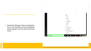 How to Create a Simple Webpage Using Notepad.pptx