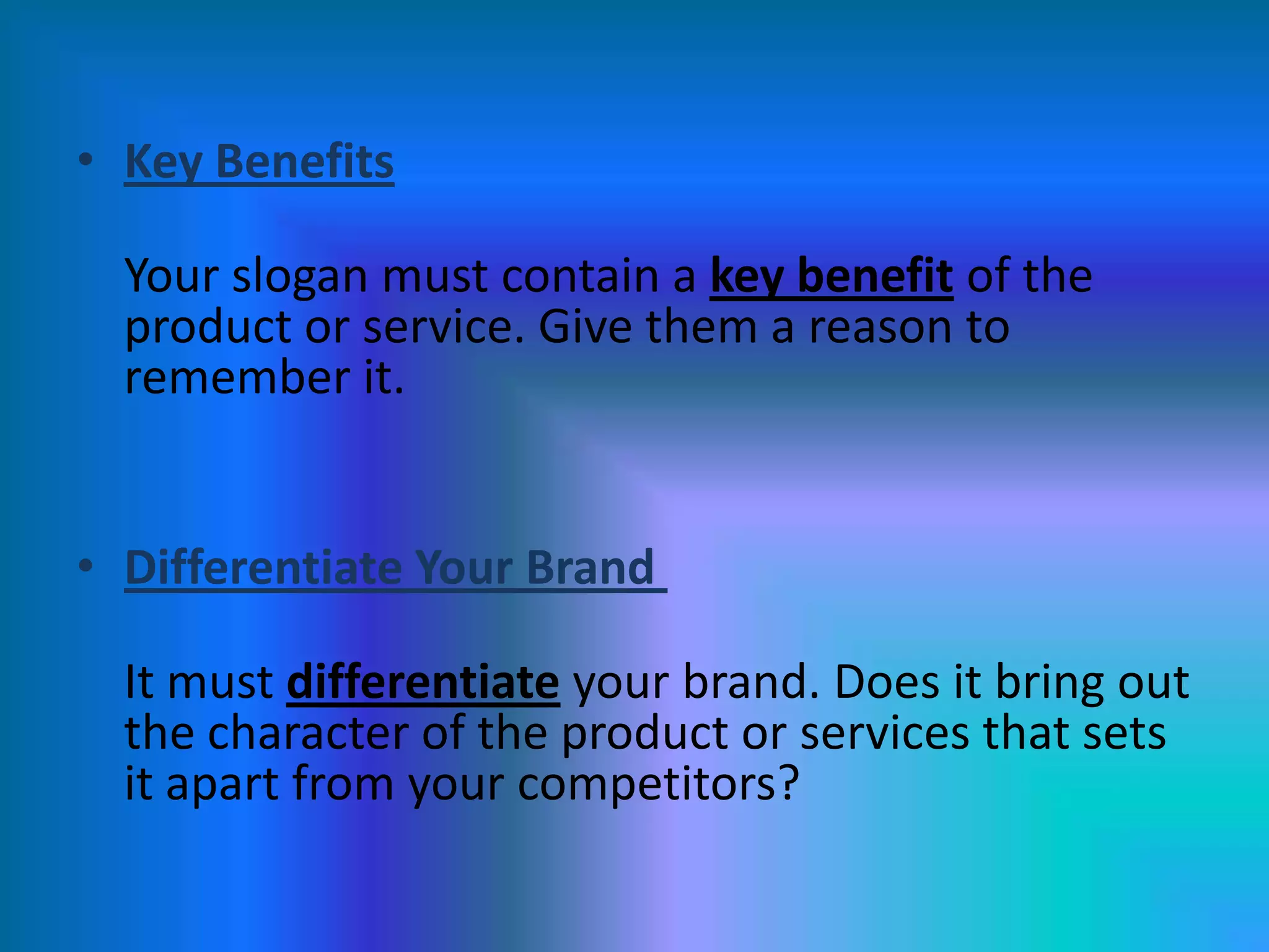 How to create a slogan | PPT