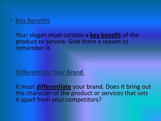 How to create a slogan | PPT