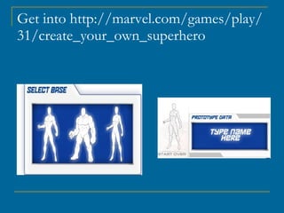 How to create a superhero comic character | PPT