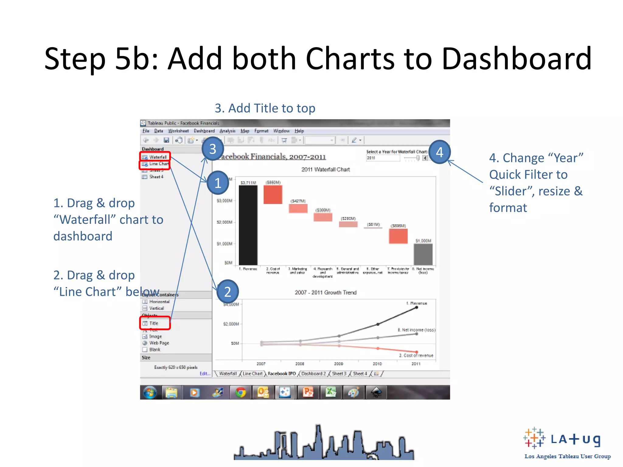 How to create a tableau waterfall chart | PDF