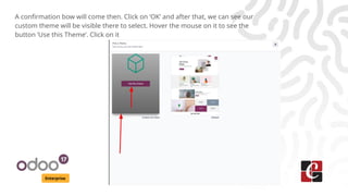 How to Create a Theme Module in Odoo 17 - Odoo 17 Slides | PPTX | Web Development | Internet