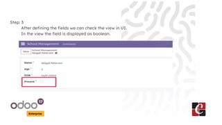 How to Create a Toggle Button in Odoo 17 | PPTX | Web Development | Internet