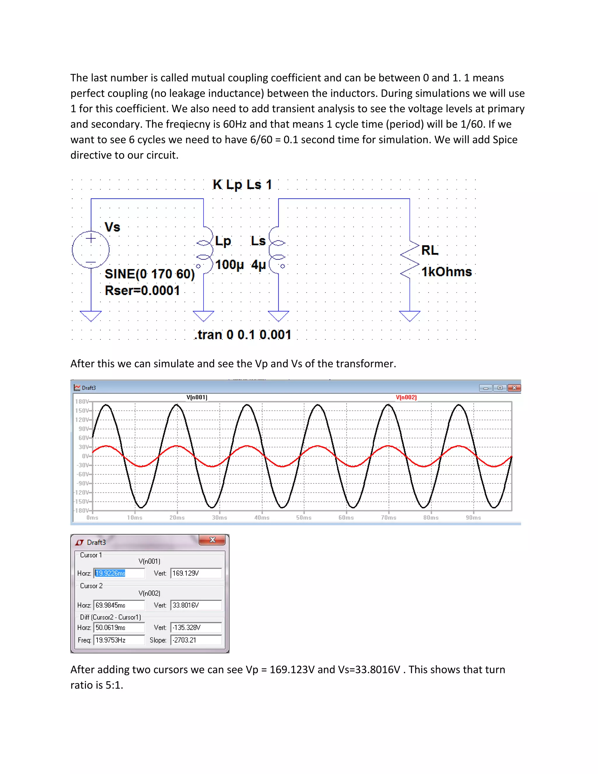 How to create a transformer using lt spice | PDF