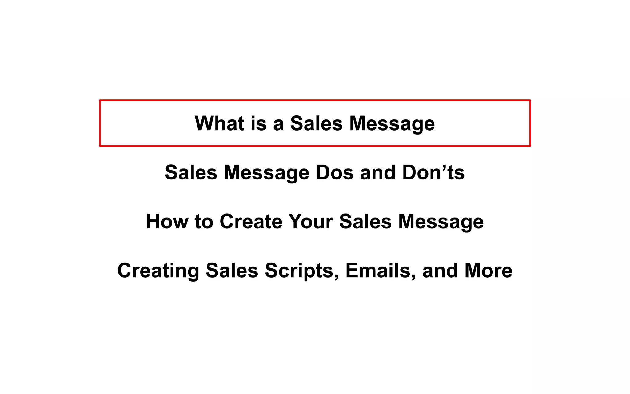 How to Create Attention Grabbing Sales Messages | PPT