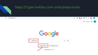 How to create a twitter account | PPTX