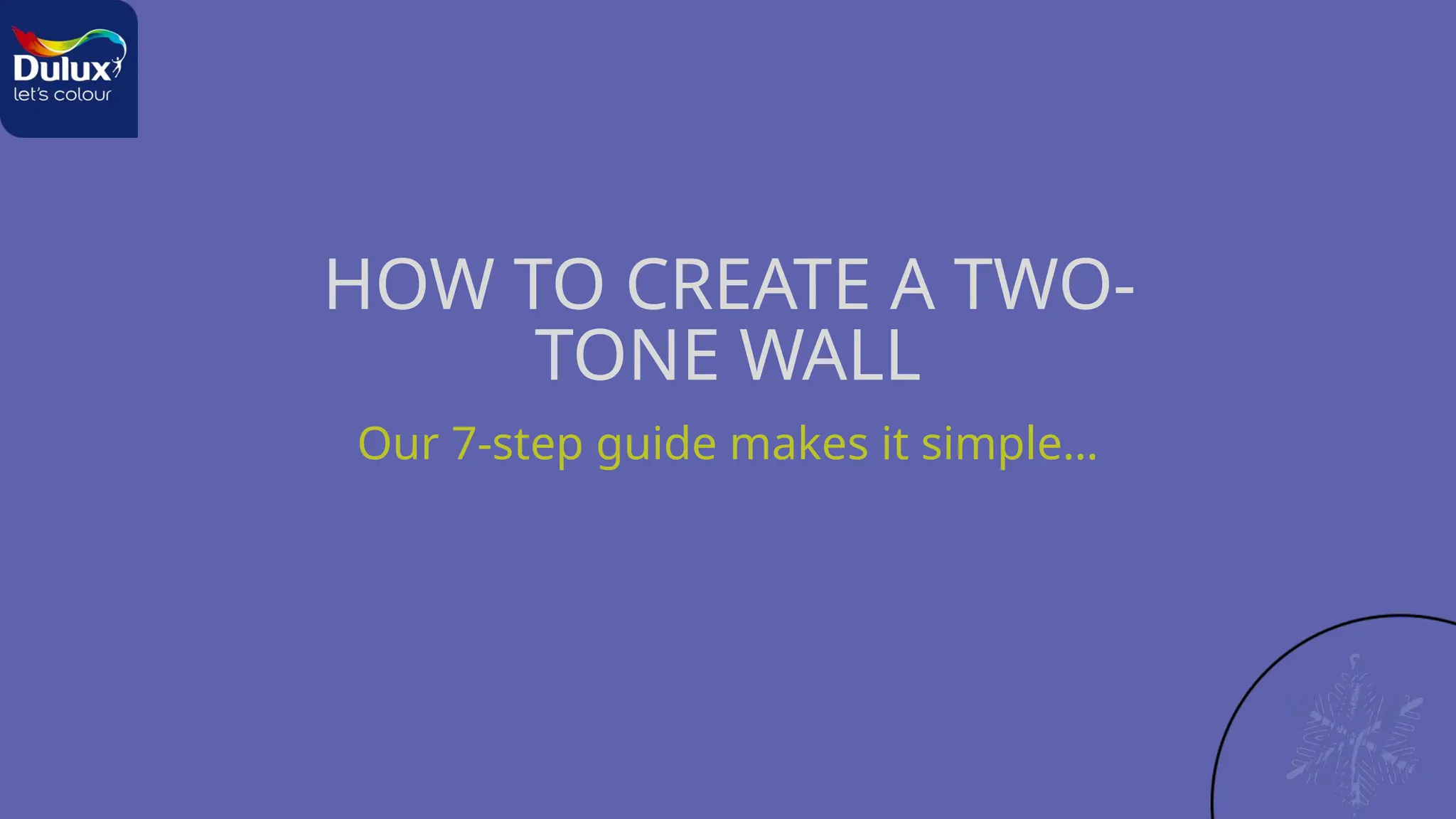 How to create a two-tone wall paint design | PPTX