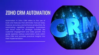 how to create automations in zoho crm.pdf