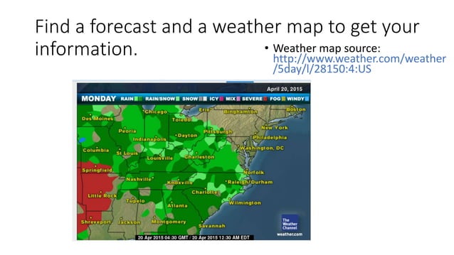 How to create a weather forecast | PPTX