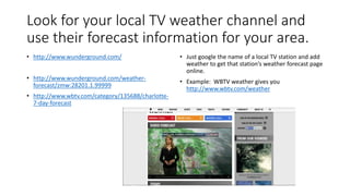 How to create a weather forecast | PPTX