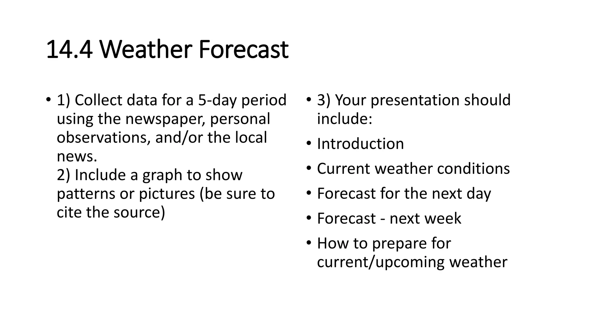 How to create a weather forecast | PPT