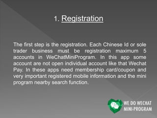 How to create a we chat mini program | PPT