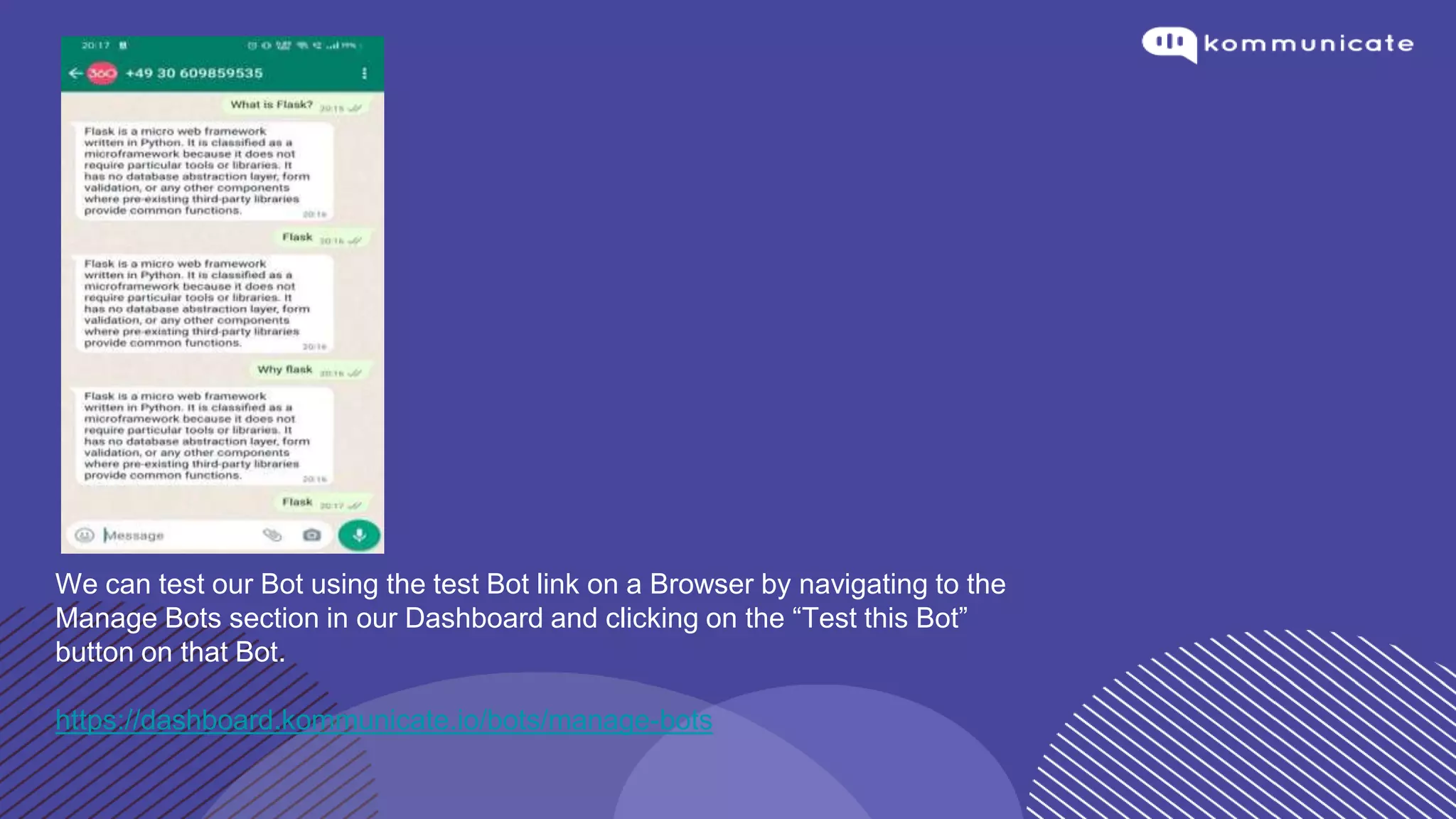 How to Create a WhatsApp Chatbot using Flask Python Framework | PPTX