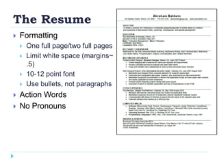 How To Create A Winning Resume | PPTX