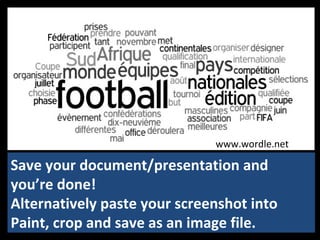 How to create a wordle | PPT