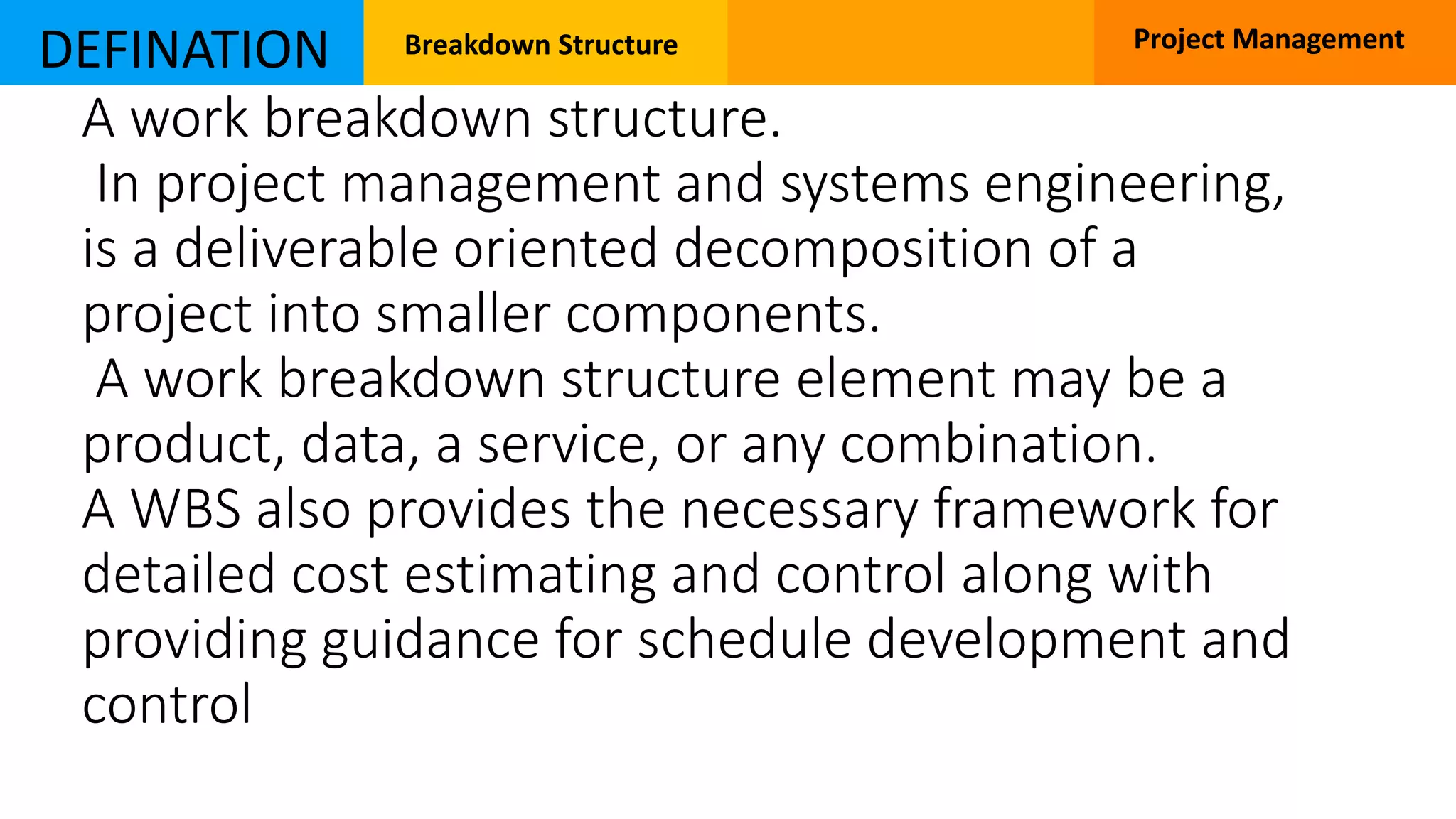 How to create a work breakdown structure (wbs) | PDF