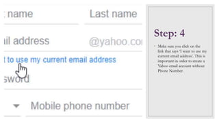 How to Create a Yahoo email Account? | PPTX