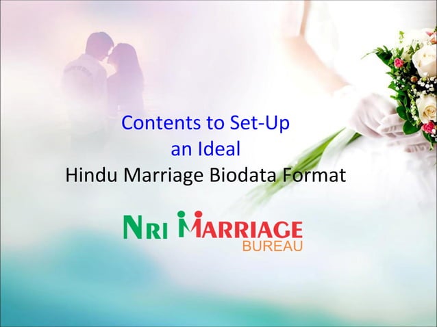 How to create bio data for marriage or matrimony | PPT