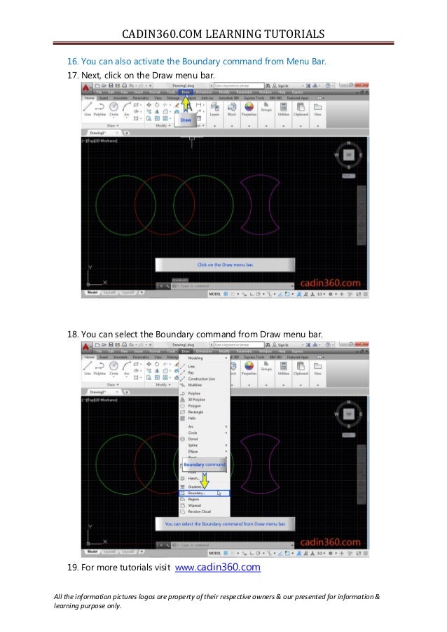 How To Create Boundary Using Autocad Boundary Command