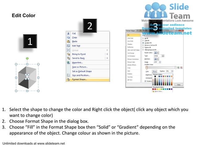 How to create built 3 d cubes stacked in semicircle powerpoint slides ...