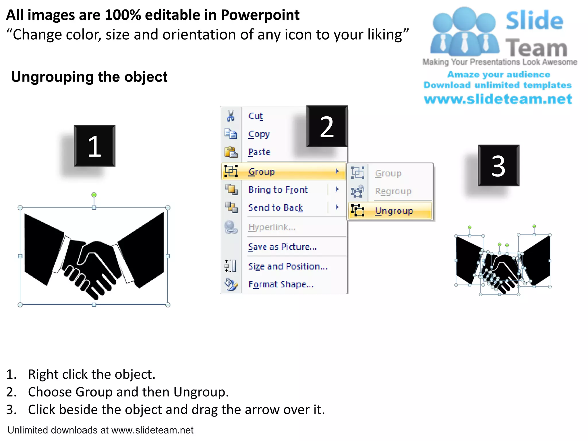 How to create business handshake power point slides and ppt diagram ...